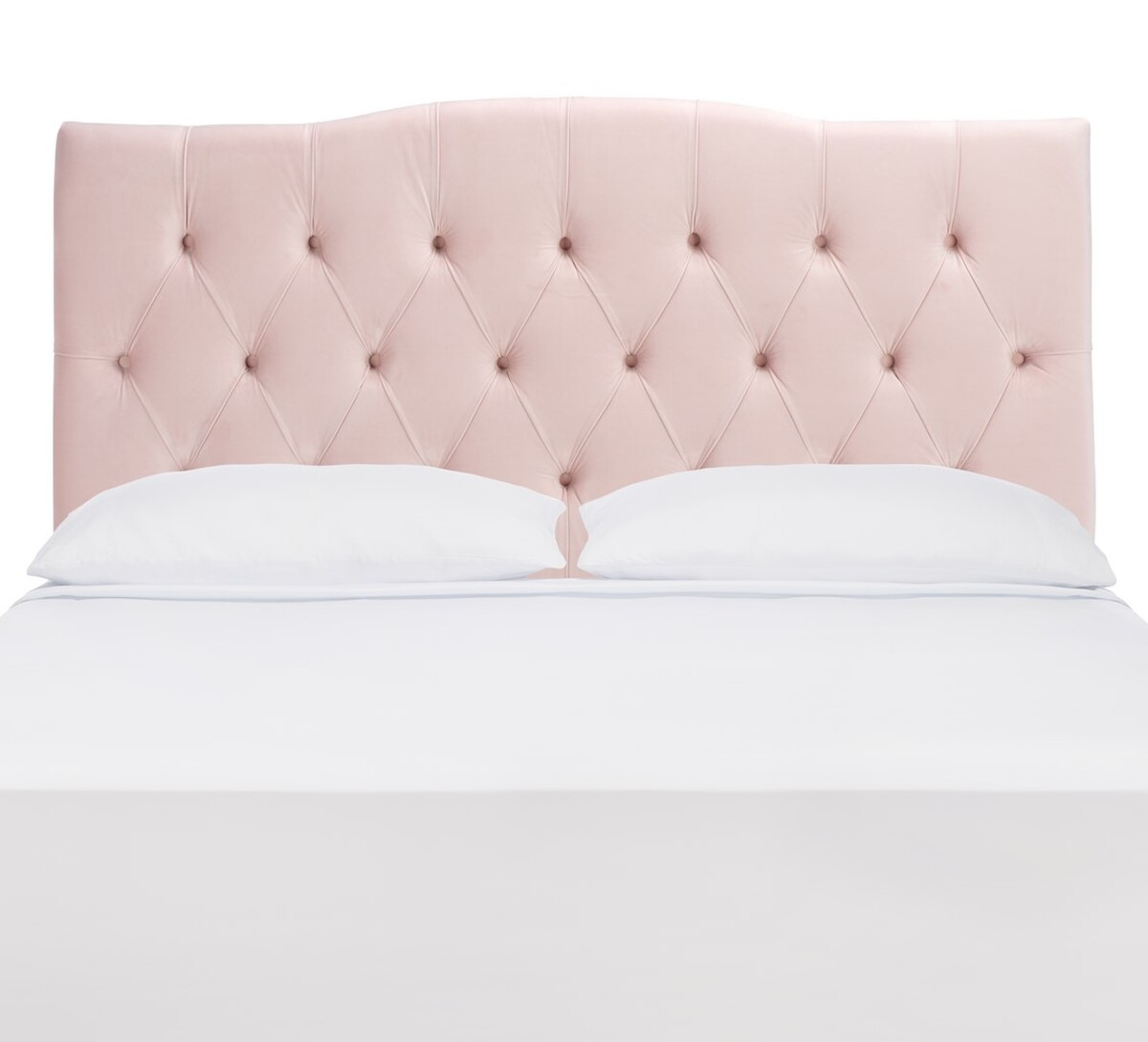 Axel Blush Pink Tufted Headboard Headboards - Furniture by Safavieh