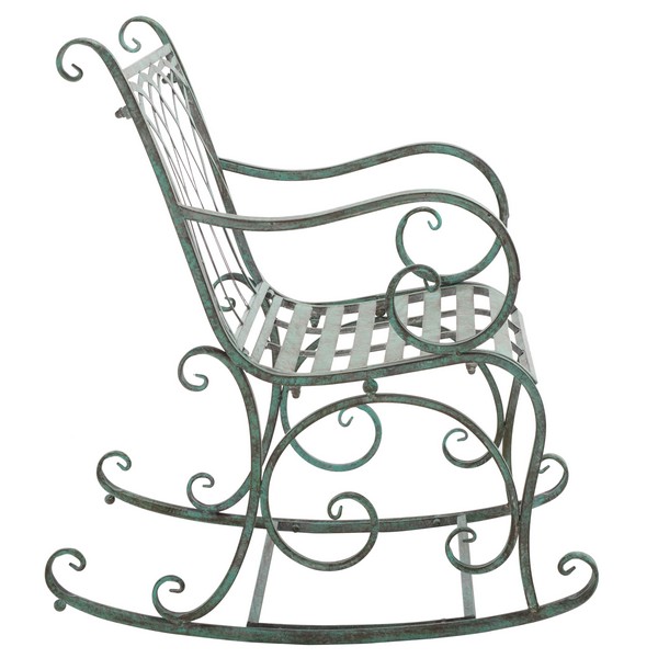 Medrano Outdoor Rocking Chair PAT5030D | Patio Decor - Safavieh