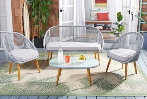 Patio Sets | 4-Piece Garden Furniture - Safavieh
