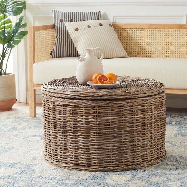 Safavieh jesse wicker storage coffee table store