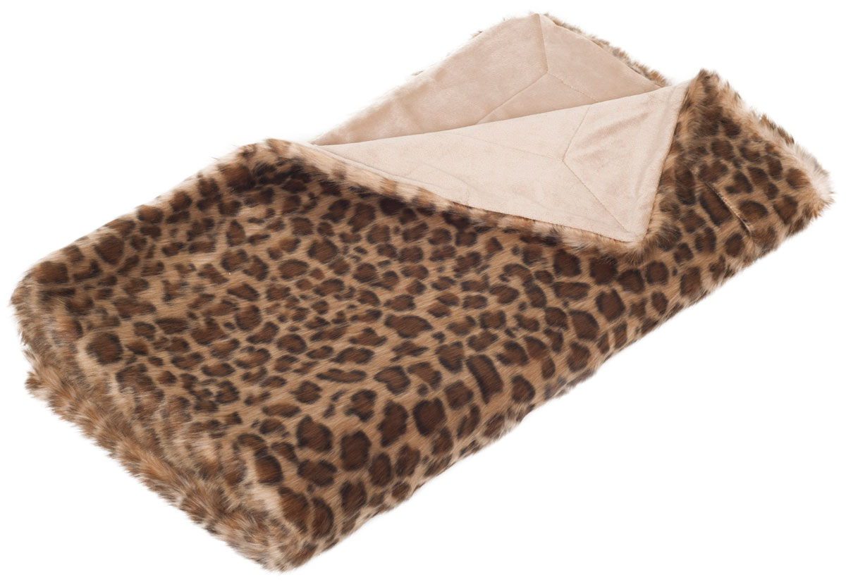 Leopard Print Throw | Accent Blanket - Safavieh Accessories