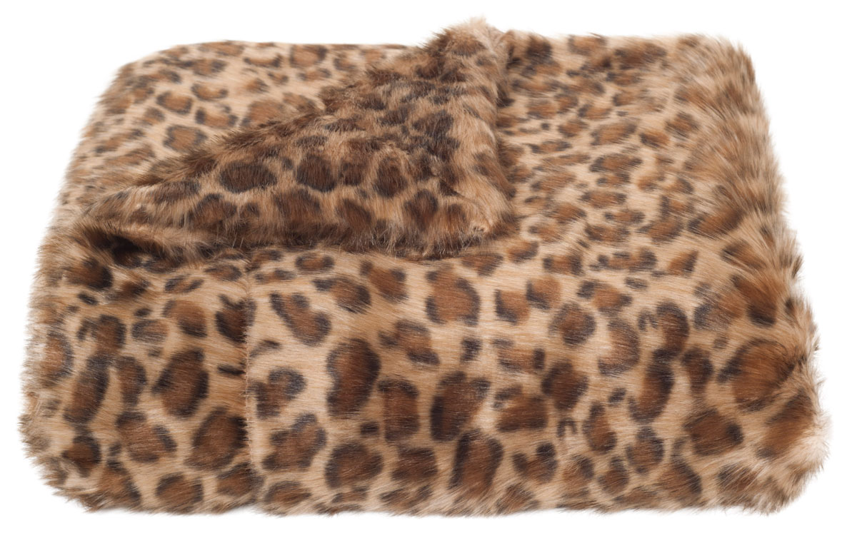 Leopard Print Throw | Accent Blanket - Safavieh Accessories