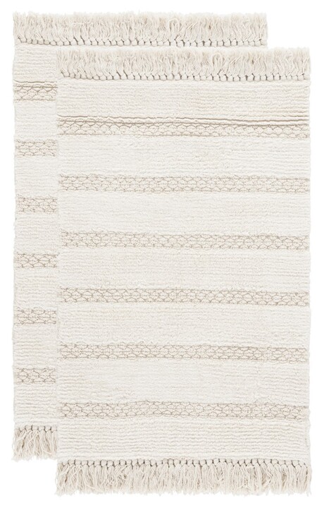 Rug PMB905A - FINN FRINGE BATHMAT - Bath Mats Area Rugs by Safavieh