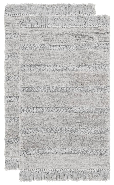 Rug PMB905B - FINN FRINGE - Bath Mats Area Rugs by Safavieh