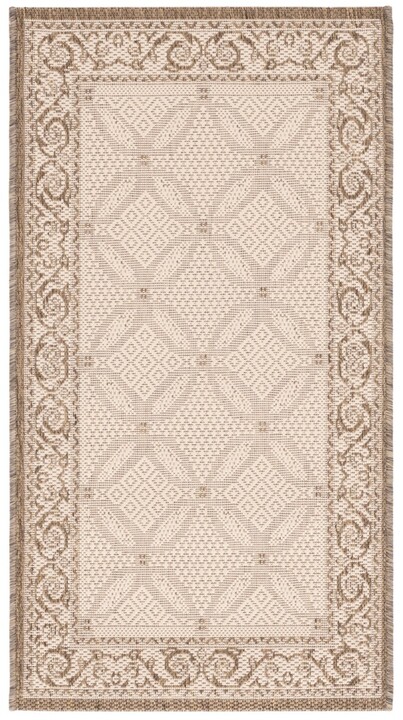 Brown Vine Scroll Outdoor Rug - Safavieh.com