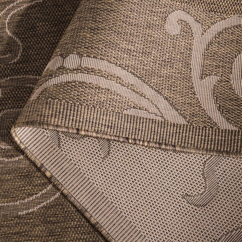 Courtyard Rug CY2665-3009 | Vine Scroll Outdoor Rug - Safavieh