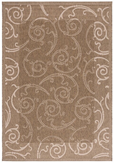 Courtyard Rug CY2665-3009 | Vine Scroll Outdoor Rug - Safavieh