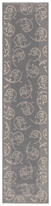 Grey Vine Scroll Area Rug | Safavieh Indoor Outdoor Rugs