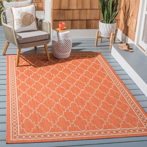 Moroccan Tile Outdoor Area Rug | Courtyard Collection - Safavieh.com