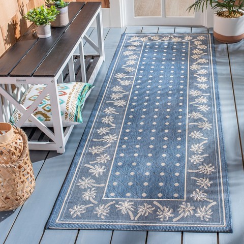 Ivory Palm Trees Outdoor Rug - Safavieh.com