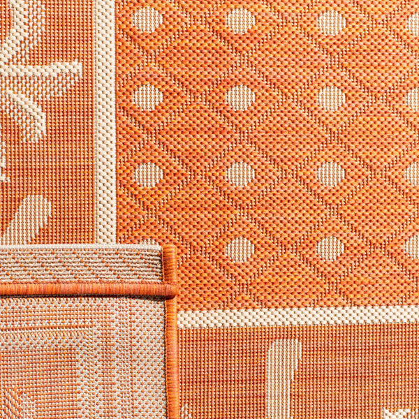 Palm Tree Border Rug | Indoor Outdoor Rugs - Safavieh.com