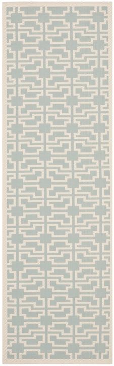 Aqua & Beige All-Weather Rug - Safavieh.com