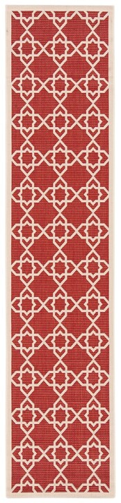 Red & Beige Weather-Resistant Rug - Safavieh.com