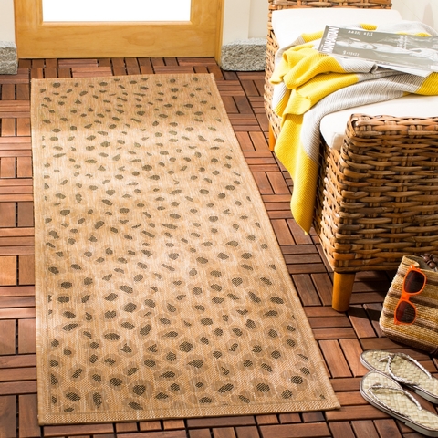 Cheetah-Print Patio Rug | Courtyard Collection - Safavieh.com