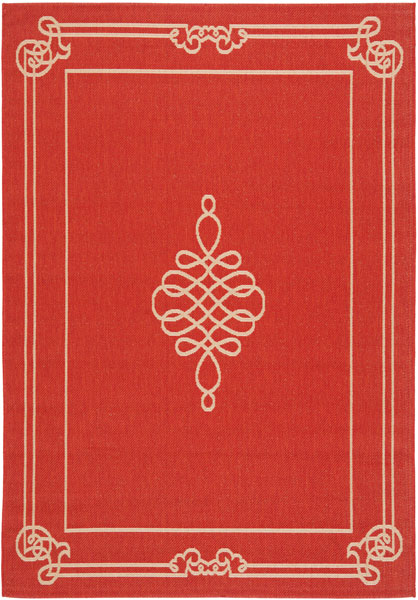 Stately Red Indoor Outdoor Carpet - Safavieh.com
