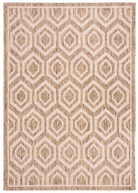 Brown Honeycomb Indoor Outdoor Rug - Safavieh.com