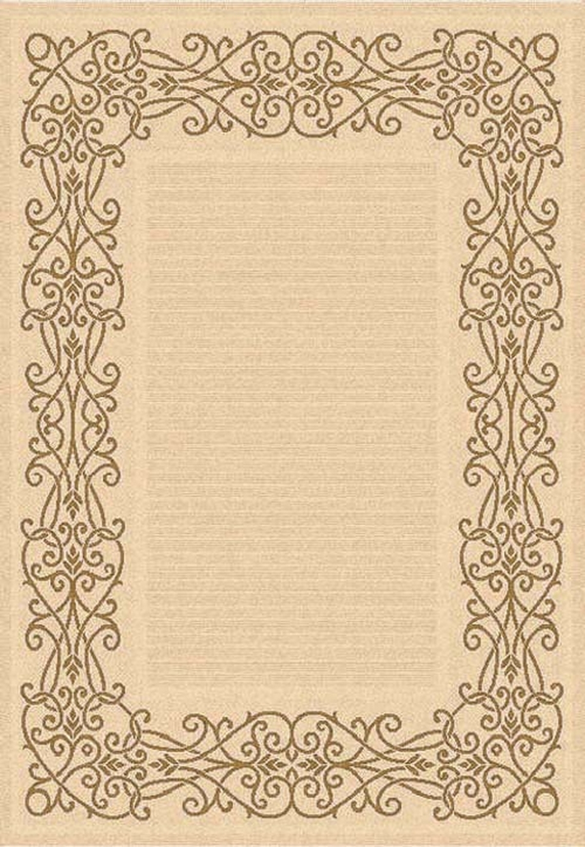 Scroll Border Outdoor Carpet | Safavieh Indoor-Outdoor Rugs