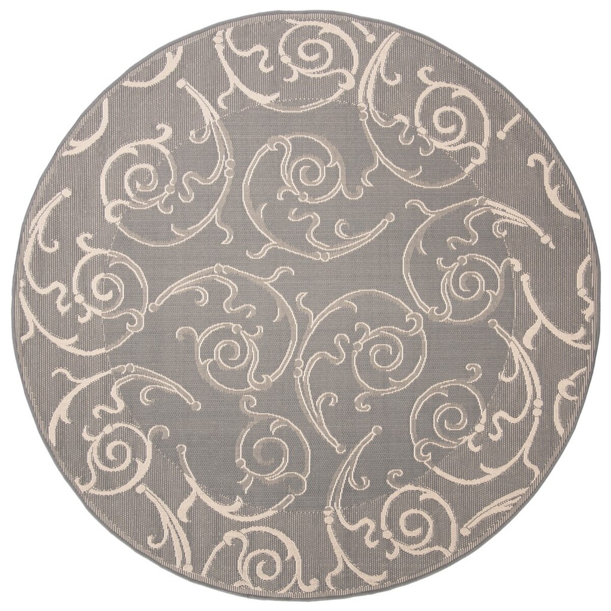 Grey Vine Scroll Area Rug | Safavieh Indoor Outdoor Rugs