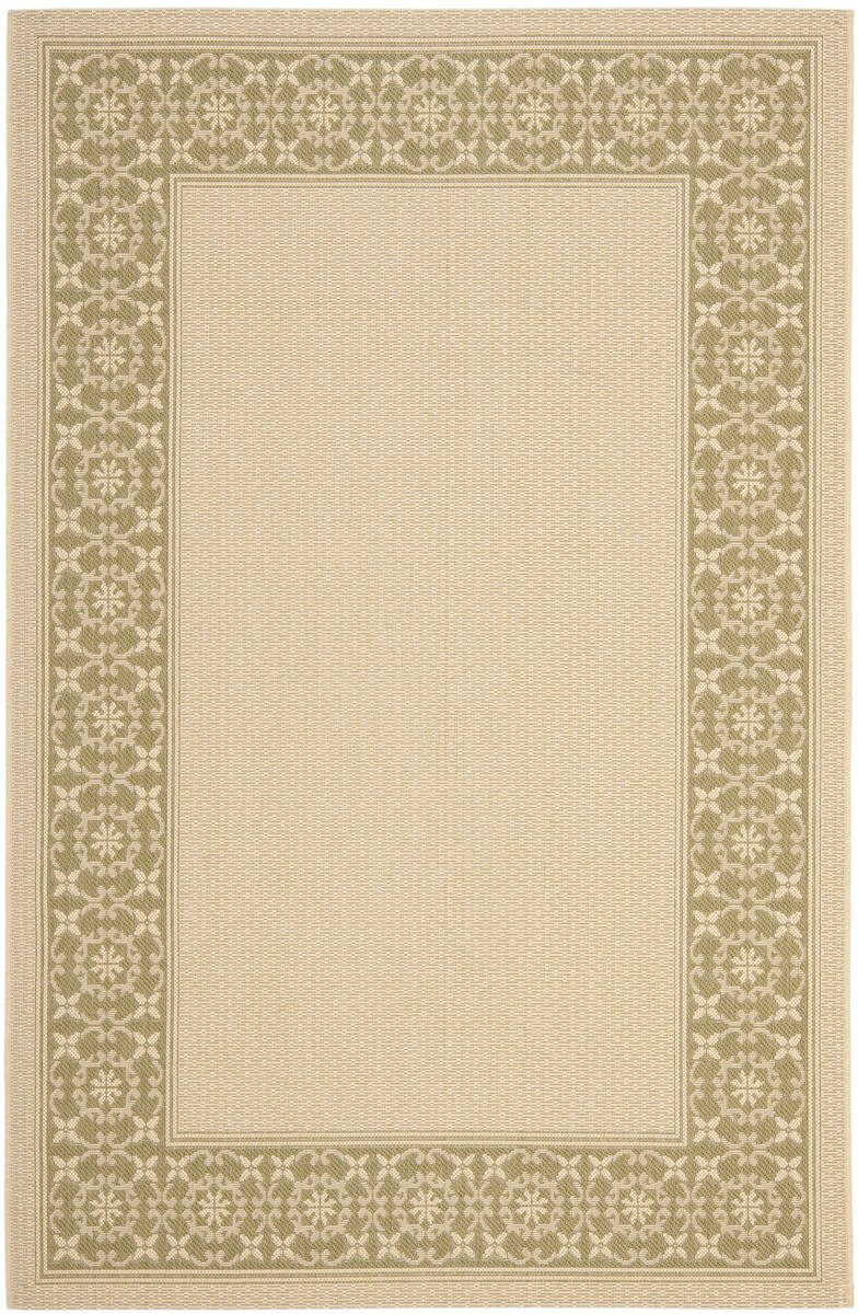 Green & White Outdoor Carpet | Courtyard Rugs - Safavieh