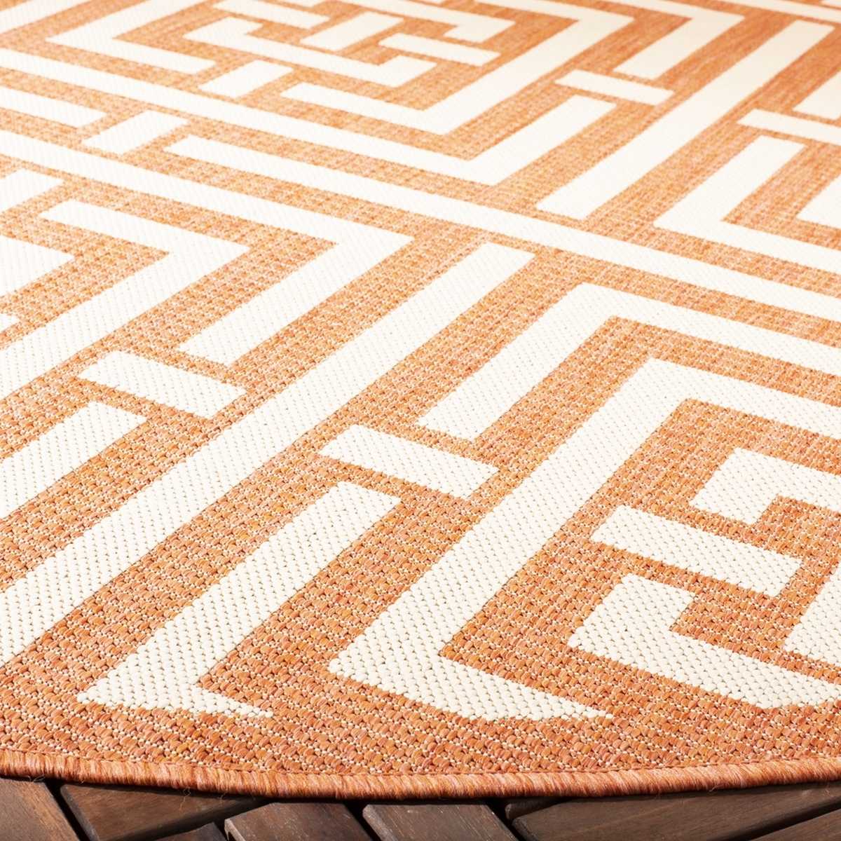Terracotta & Cream Indoor-Outdoor Carpet - Safavieh.com
