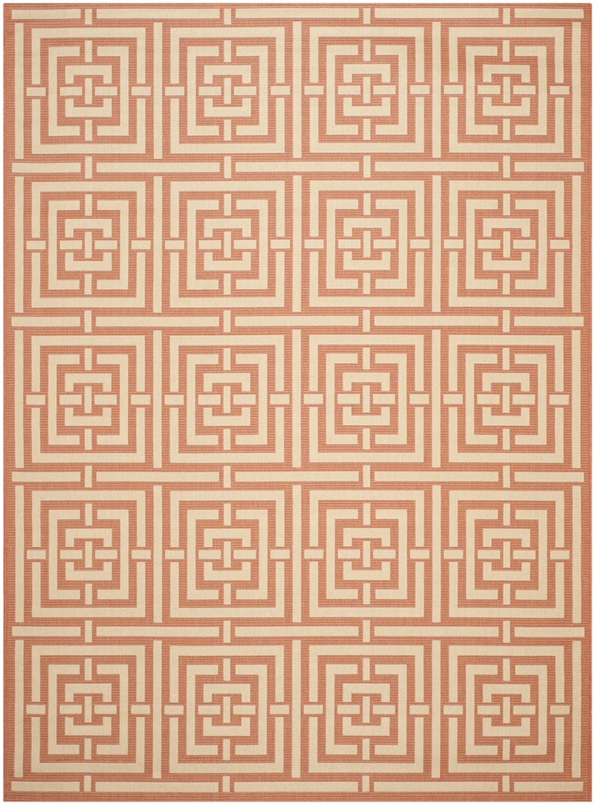 Terracotta & Cream Indoor-Outdoor Carpet - Safavieh.com