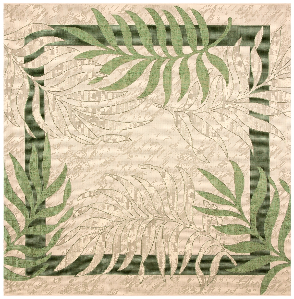 Palm Leaf Outdoor Rug | Courtyard Collection - Safavieh.com