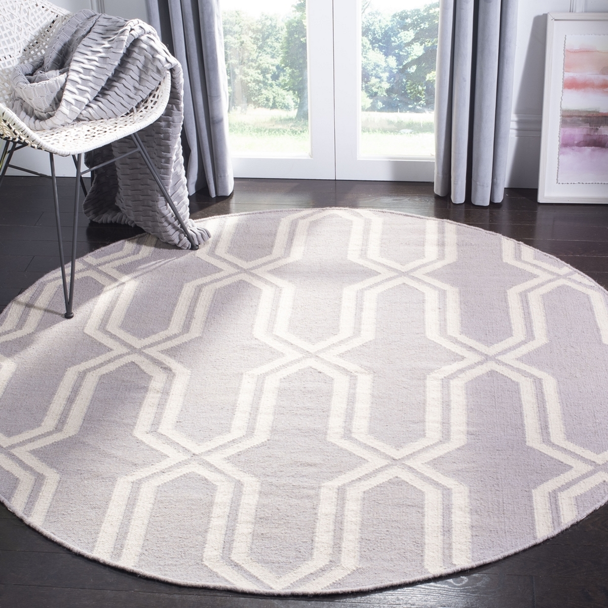 Rug DHU559G - Dhurries Area Rugs by Safavieh