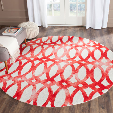 Red & White Watercolor Area Rugs - Safavieh.com