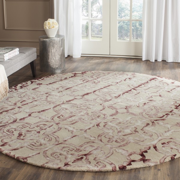 Dip Dyed Rugs | Maroon Mosaic Tie-Dye Rug - Safavieh