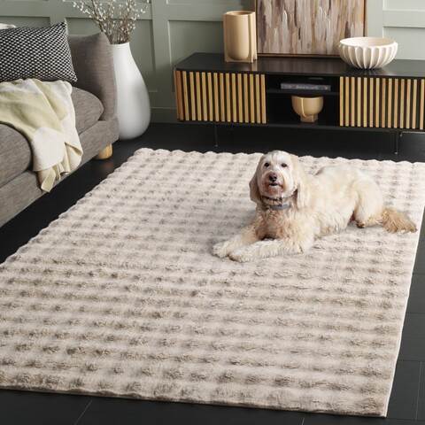 Rug FRB100B - Faux Rabbit Bubble Area Rugs by Safavieh