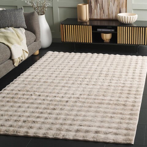 Rug FRB100B - Faux Rabbit Bubble Area Rugs by Safavieh