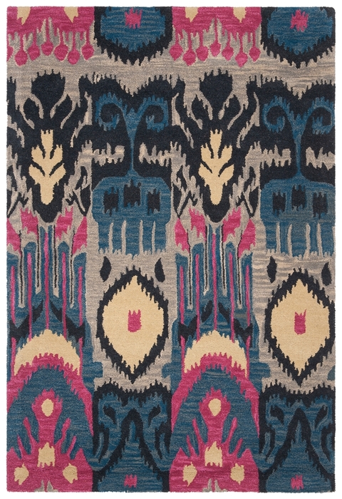Rug IKT466A - Bedroom, Dining Room, Home Office, Ikat, Living Room Area ...