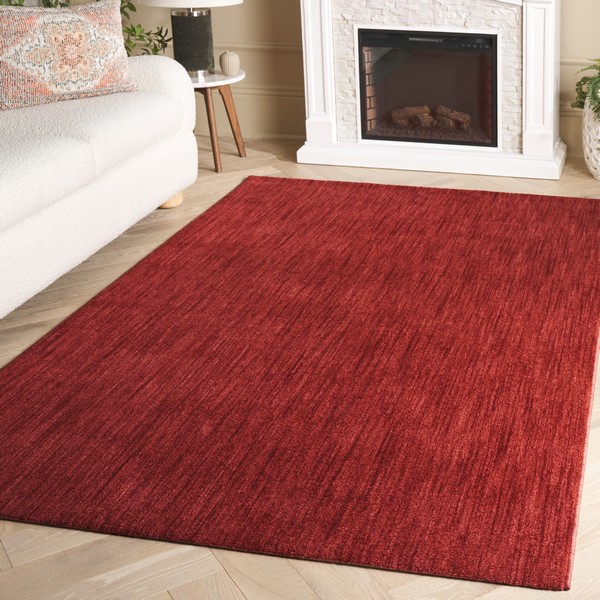 Red Rug | Solid Colored Rugs - Mabel Collection by Safavieh