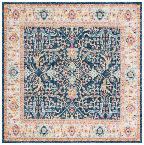 Blue & Orange Traditional Area Rug - Safavieh.com