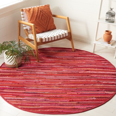 Rug RAR130R - Rag Rug Area Rugs by Safavieh