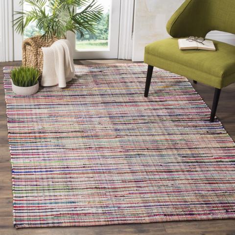 Rug RAR240A - Rag Rug Area Rugs by Safavieh