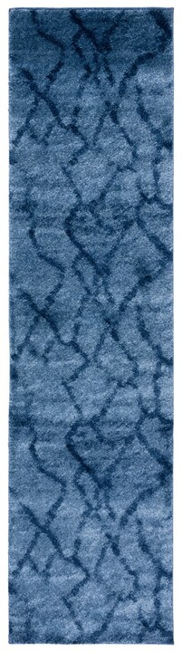 Retro Rug Collection | Two-Toned Blue Rugs - Safavieh