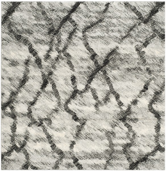 Black & Grey Retro Rug | Mid-Century Mod Rugs - Safavieh