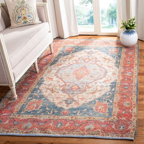 Colorful Flat Weave Rugs | Saffron Cotton Rug Collection - Safavieh