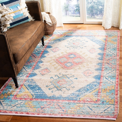 Colorful Flat Weave Rugs | Saffron Cotton Rug Collection - Safavieh