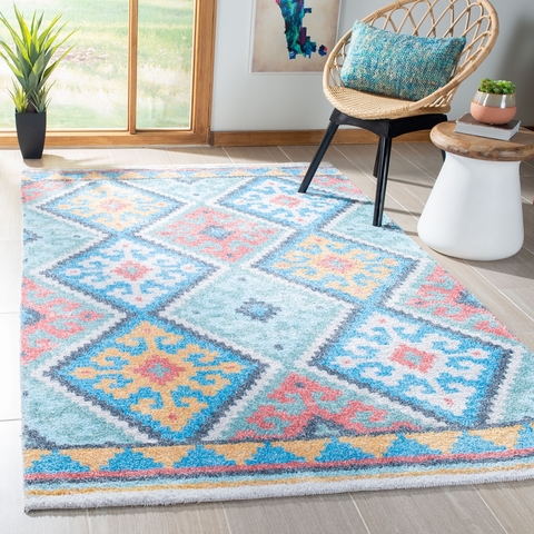 Colorful Flat Weave Rugs | Saffron Cotton Rug Collection - Safavieh