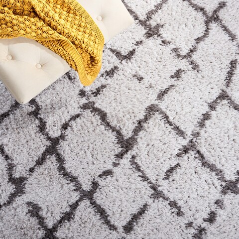 Rug FLK981G - Flokati Shag Area Rugs by Safavieh