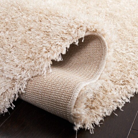 Thick Pile Ivory Shag Rug - Charlotte Shags by Safavieh