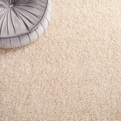 Thick Pile Ivory Shag Rug - Charlotte Shags by Safavieh