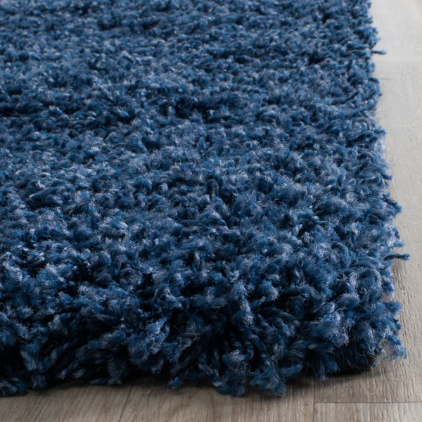 Plush Pile Blue Shag Rug | Laguna Collection - Safavieh.com
