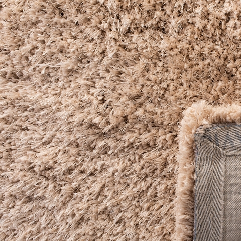 Plush Pile Beige Shag Rug | Supreme Collection - Safavieh