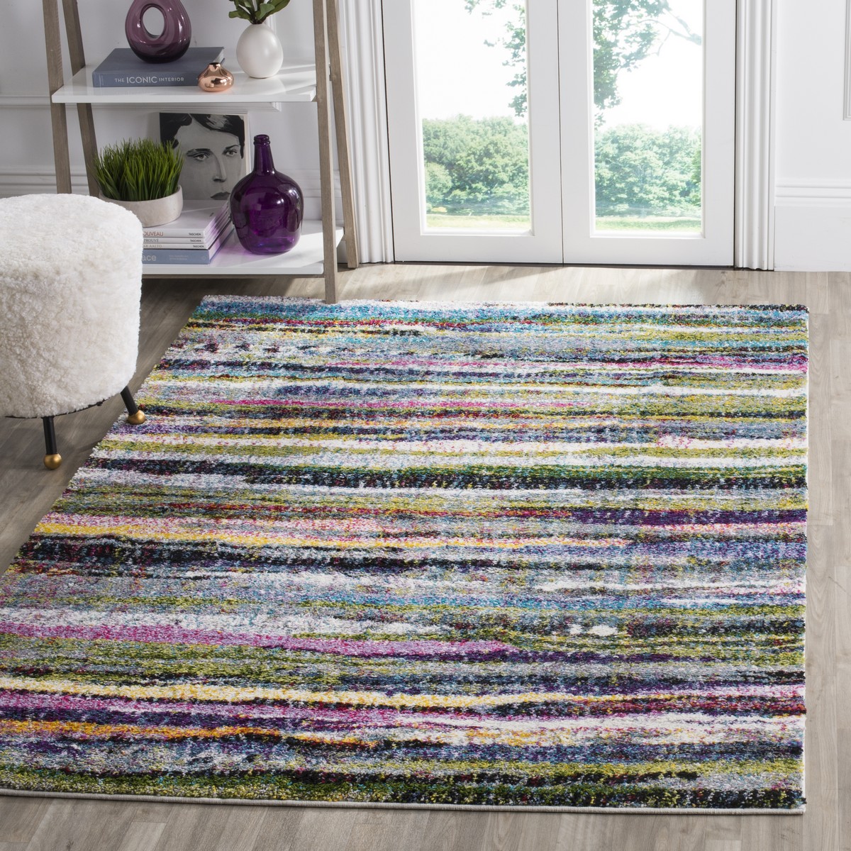 Multi-Colored Shag Rug | Fiesta Shag Collection - Safavieh.com