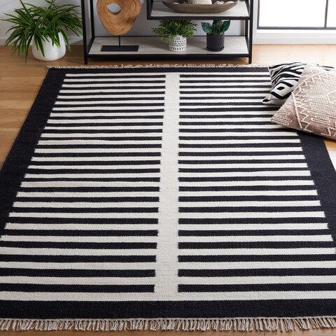 Rug STK806Z - Striped Kilim Area Rugs by Safavieh