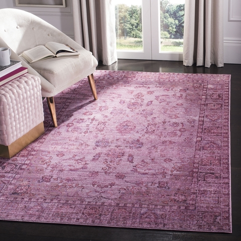 Pink Watercolor Area Rug | Valencia Transitional Carpets by Safavieh