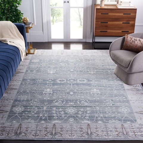 Cool Grey Transitional Rug | Valencia Area Rugs - Safavieh